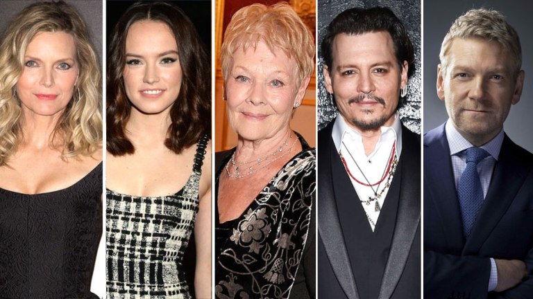 Michelle Pfeiffer, Daisy Ridley, Judi Dench, Kenneth Brannagh e Johnny ...
